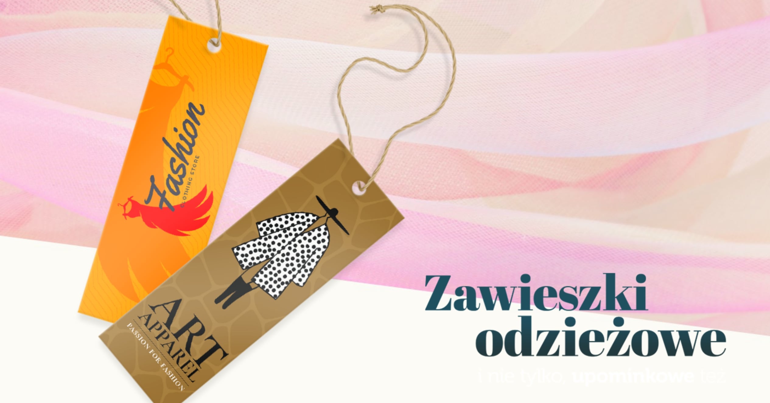 Metki papierowe - Zawieszki odzieżowe z nadrukiem - Marka.plus Metki papierowe - Zawieszki odzieżowe z nadrukiem - Marka.plus