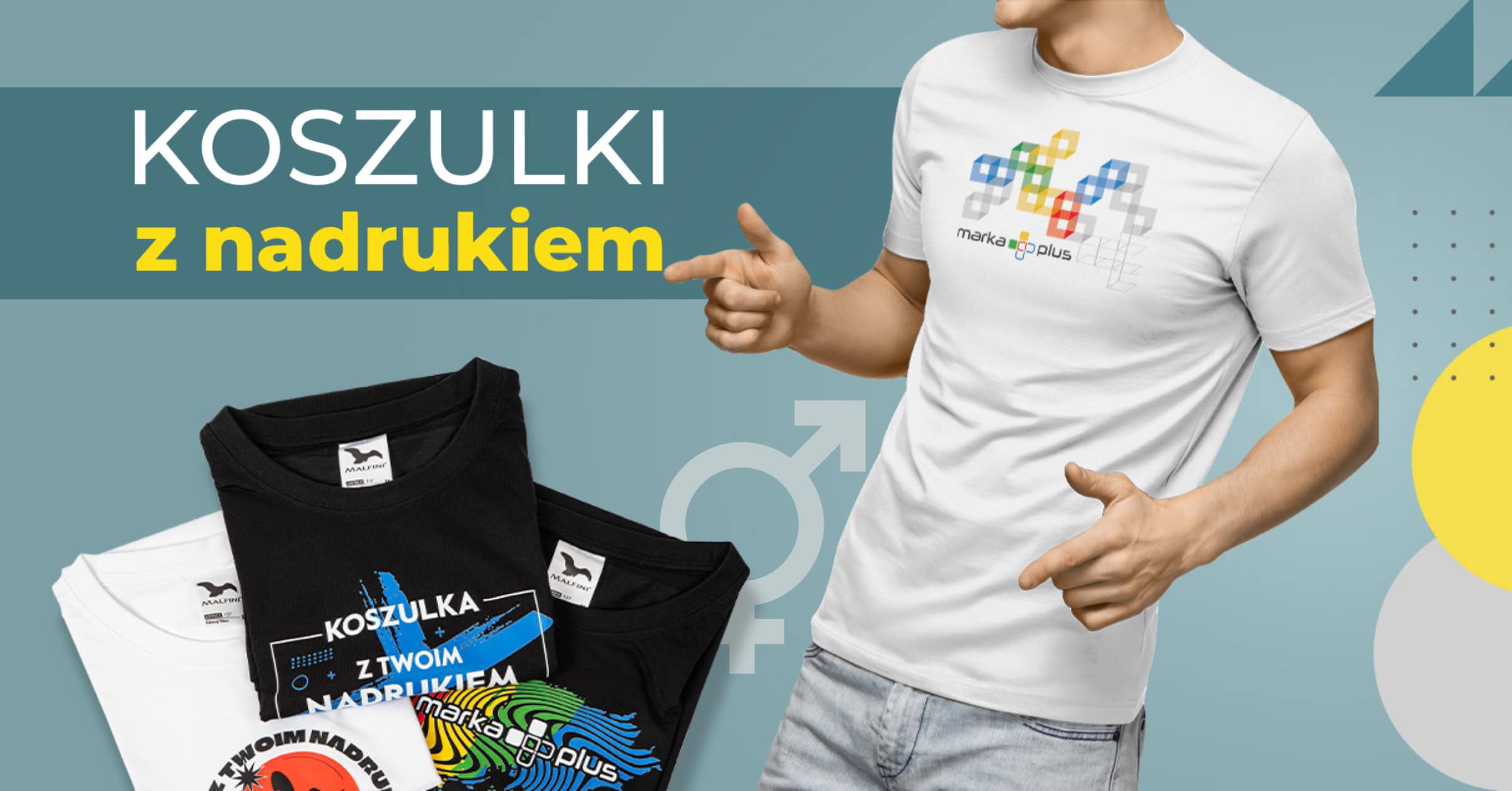 Koszulki z własnym nadrukiem - Projekt dla Twojej firmy gratis - Marka.plus
