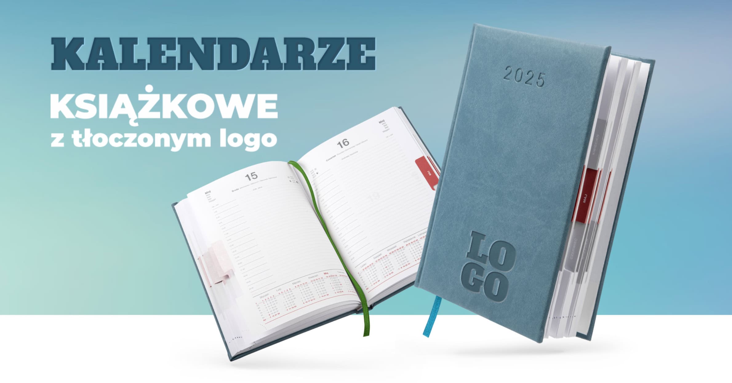 Kalendarze Książkowe Standard 2026 z tłoczeniem - Marka.plus